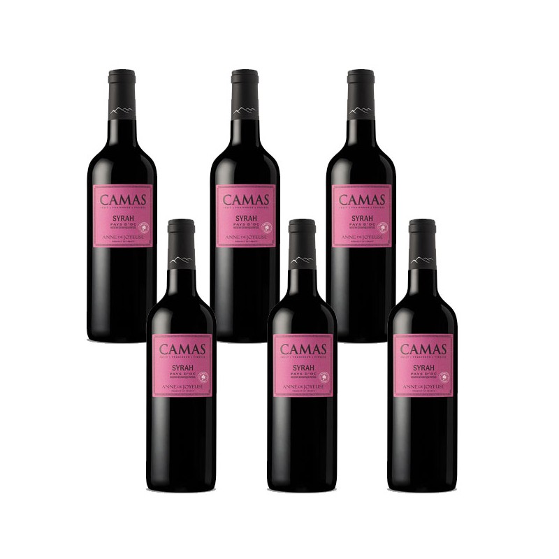 Camas Syrah rouge -Anne de Joyeuse - Livraison gratuite par 6 Bouteilles